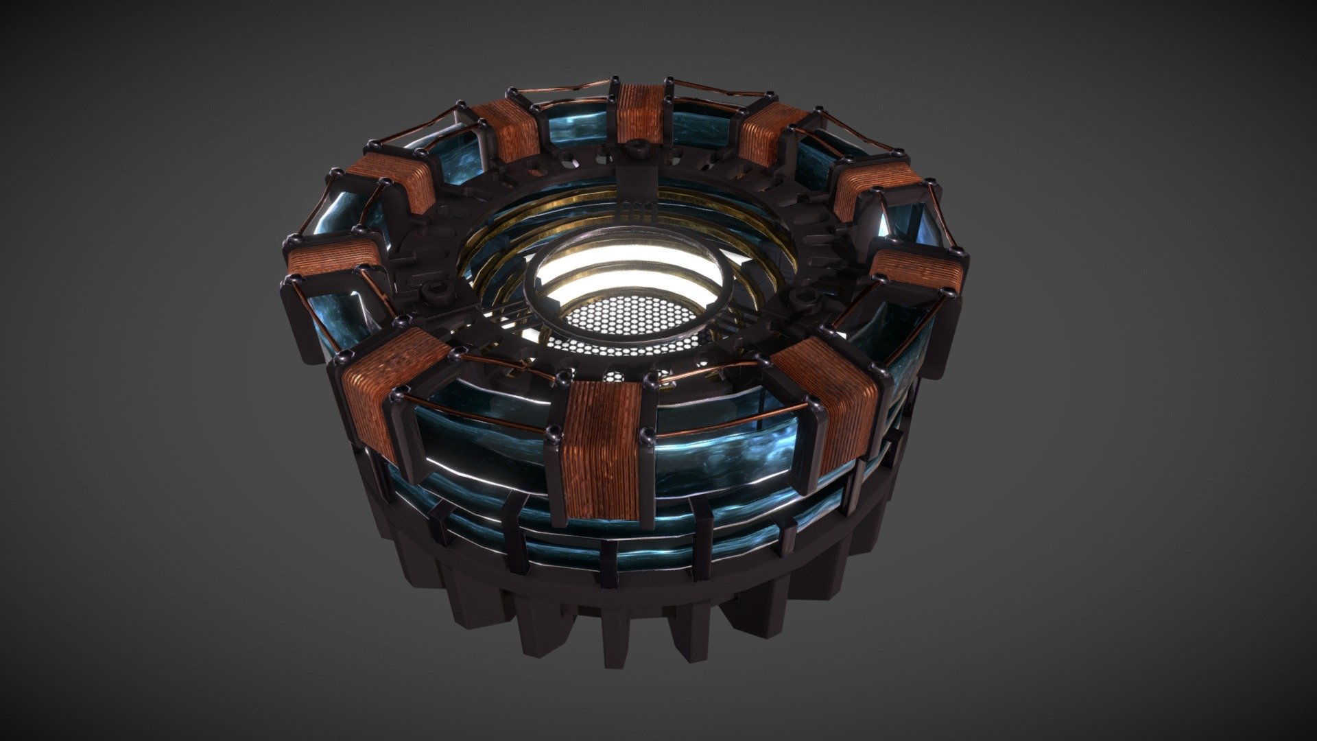 Arc Reactor - Tony Stark - LOW POLY - Download Free 3D model by Atmo ...