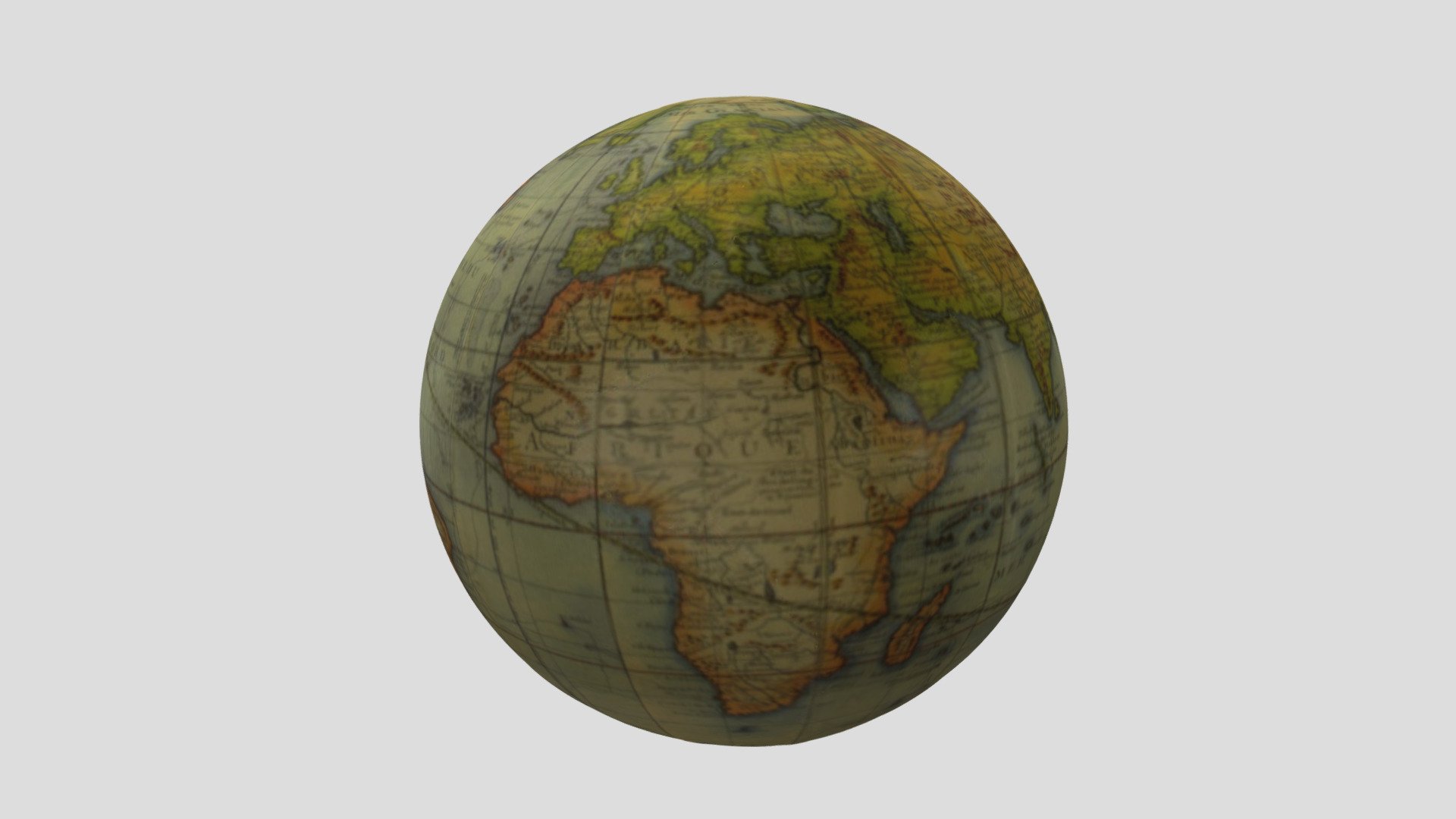 Early globe - 3D model by Aberdeen City Libraries ...