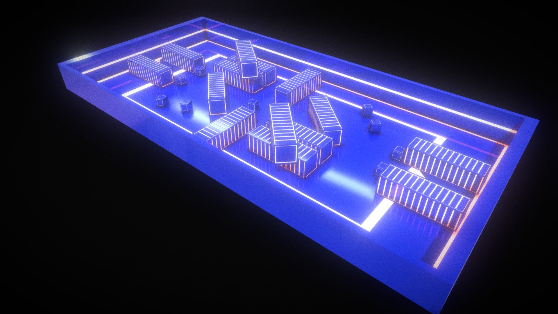 FPS MAP PVP ,PVE GAME NEON - Download Free 3D model by neosearch ...