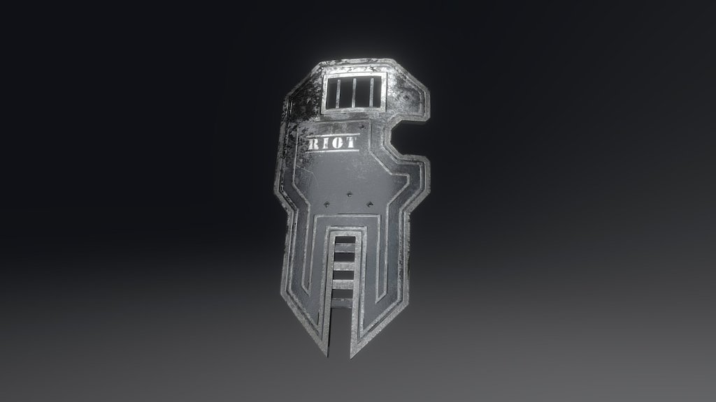 Riot Shield - 3D model by Behelith [5ed470b] - Sketchfab