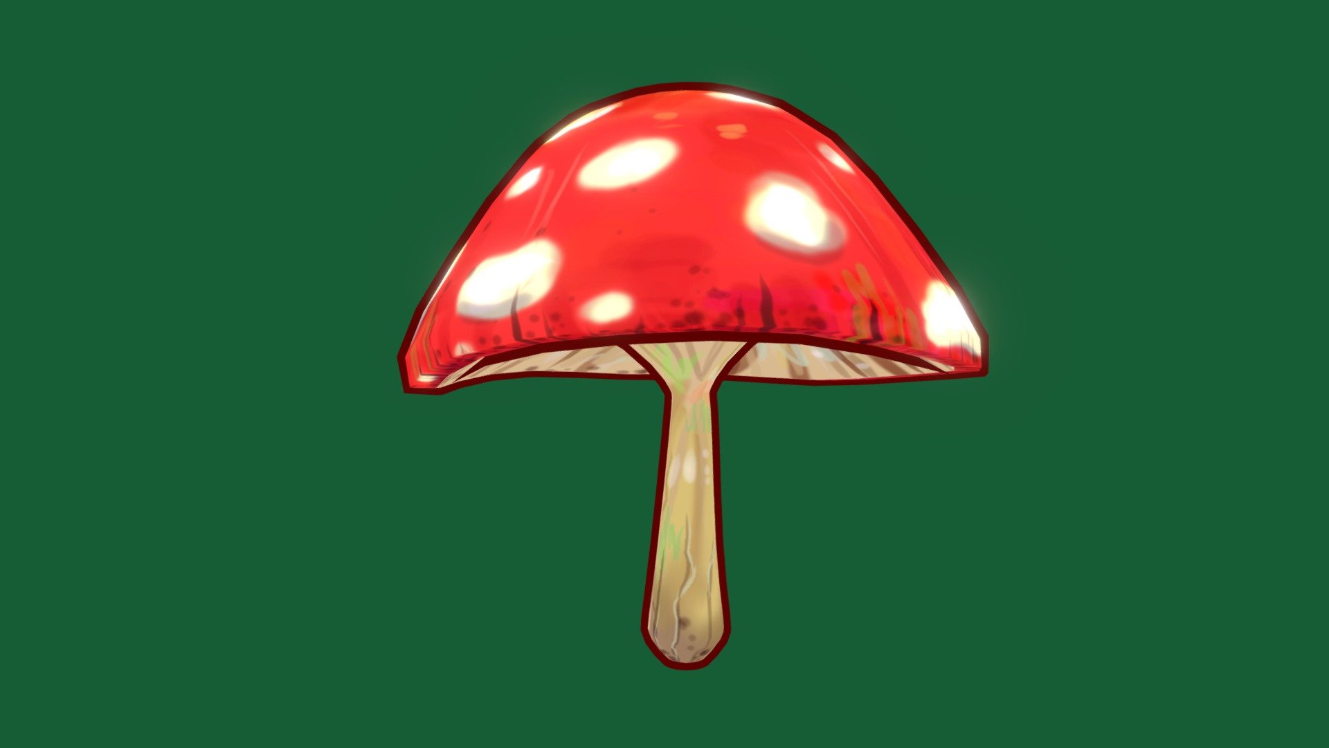 toon shroom - Download Free 3D model by Cozmoth [5ed522b] - Sketchfab