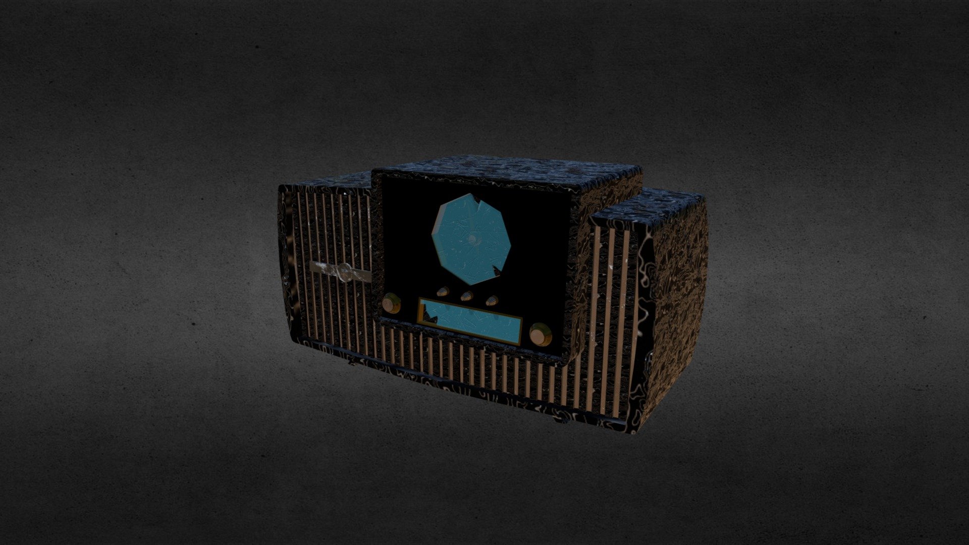 Vintage Radio (V2 textures) - 3D model by Anubis (@pveldeman) [5ed668c ...