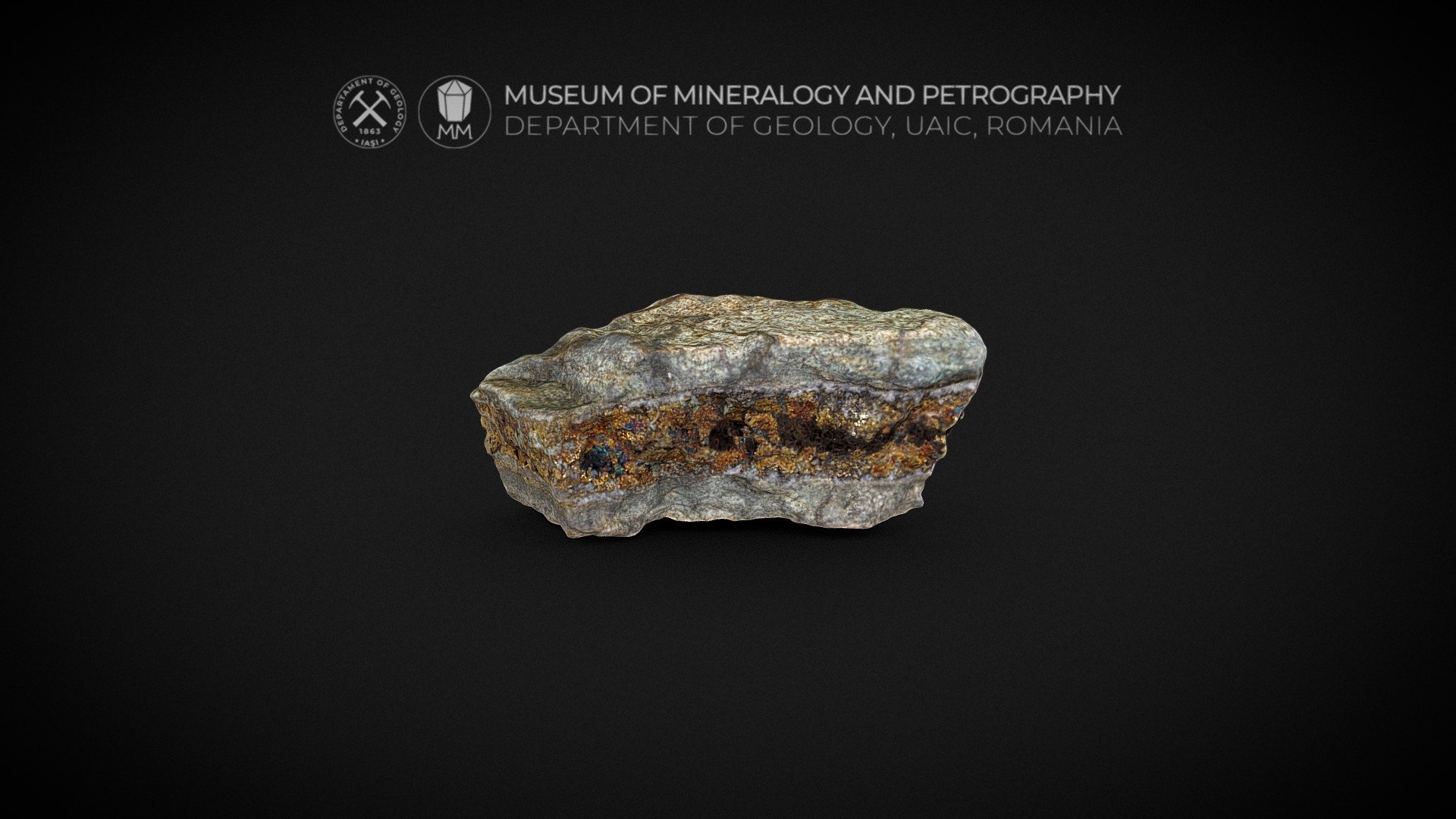 Vein type mineralization, Romania - 3D model by Museum of Mineralogy ...