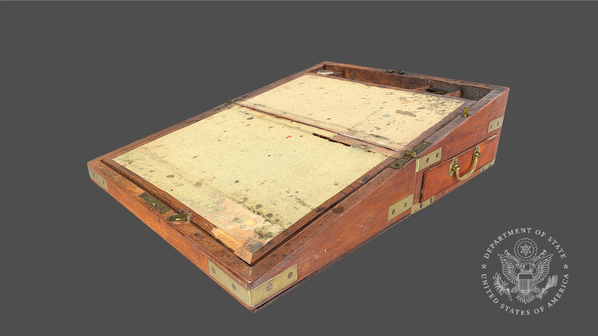 Thomas Jefferson Writing Box - 3D model by Direct Dimensions (@dirdim ...