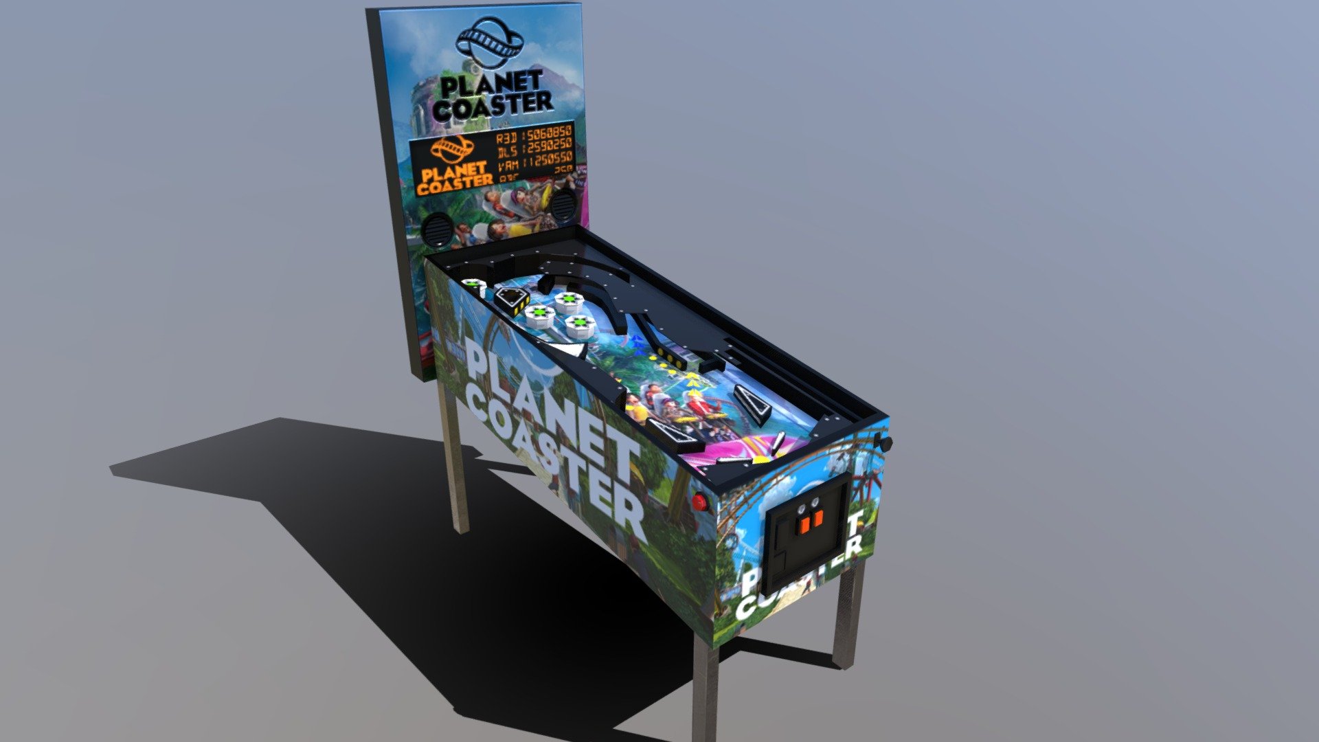 PinBall - 3D model by R3DMyst [5eddba2] - Sketchfab
