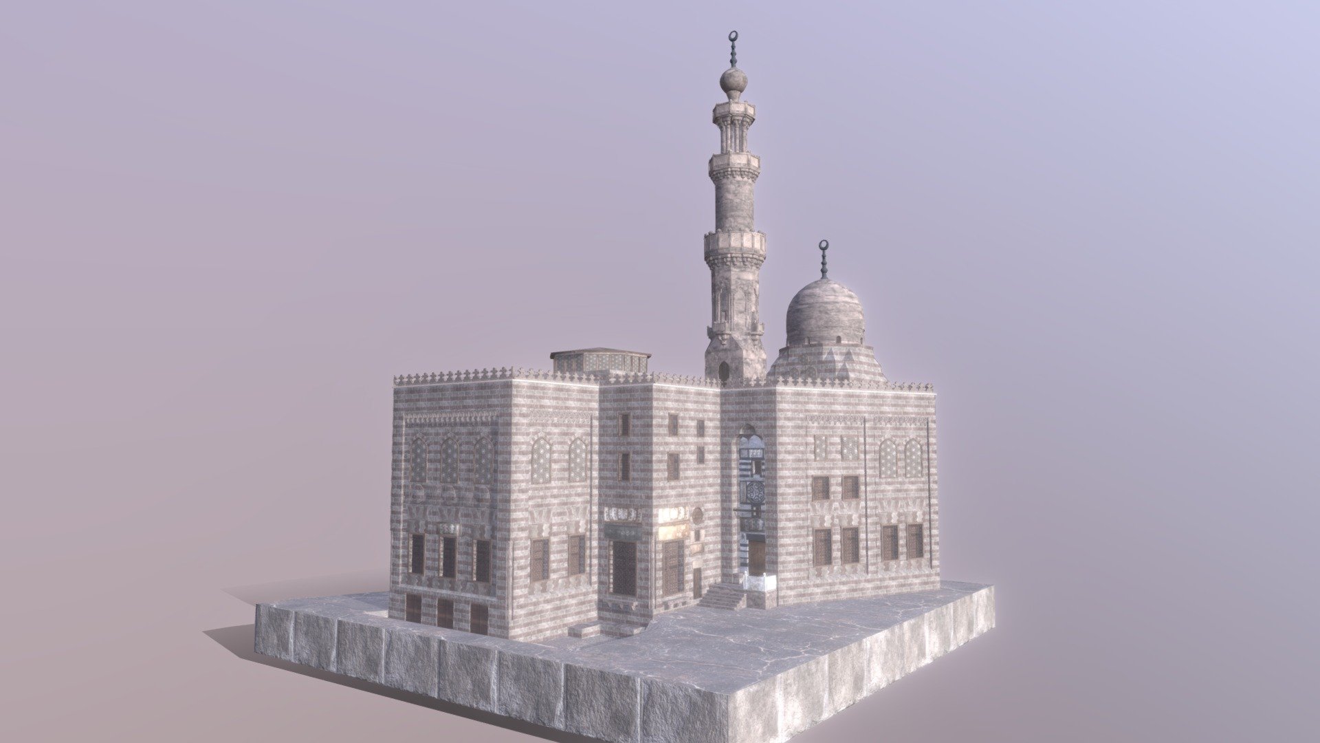 Abo Hareba Mosque - 3D model by Ahmed Ragab (@Ahmed_Ragab90) [5ede4d1 ...