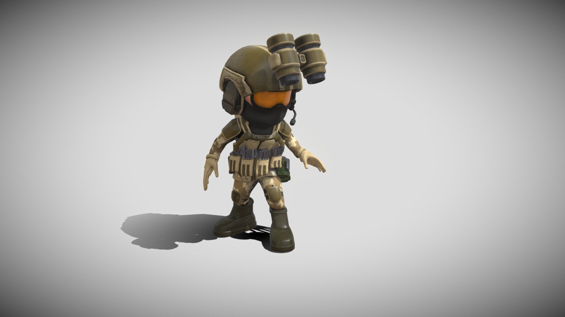 Spec-Ops (Tan Camo) - 3D model by Telcy.Durand [5ede75e] - Sketchfab
