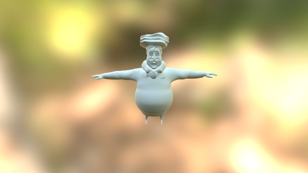Home Ed. Video Game Character - Chef - 3D model by Schalk (@skaaalk ...