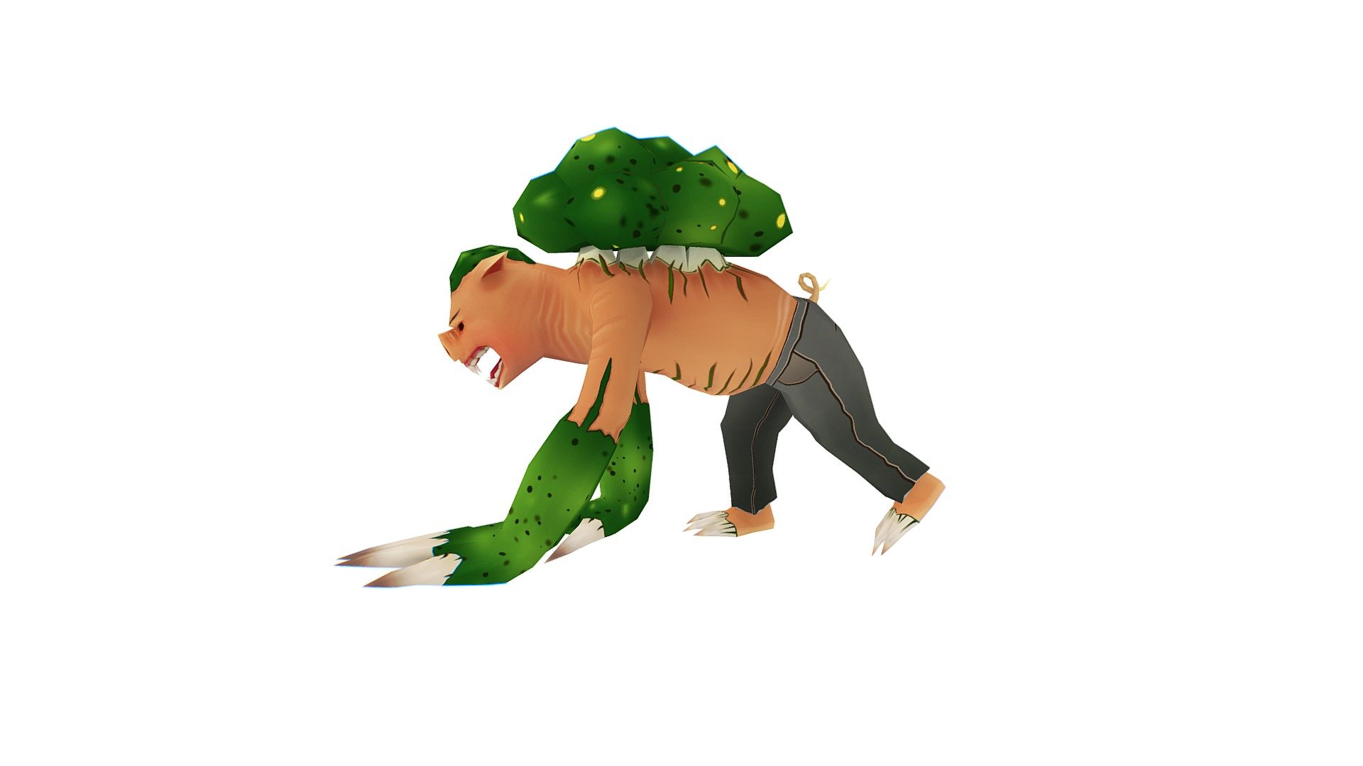 Crawling Pig Monster - 3D model by Sumeet Arora (@ls.rightbrain ...