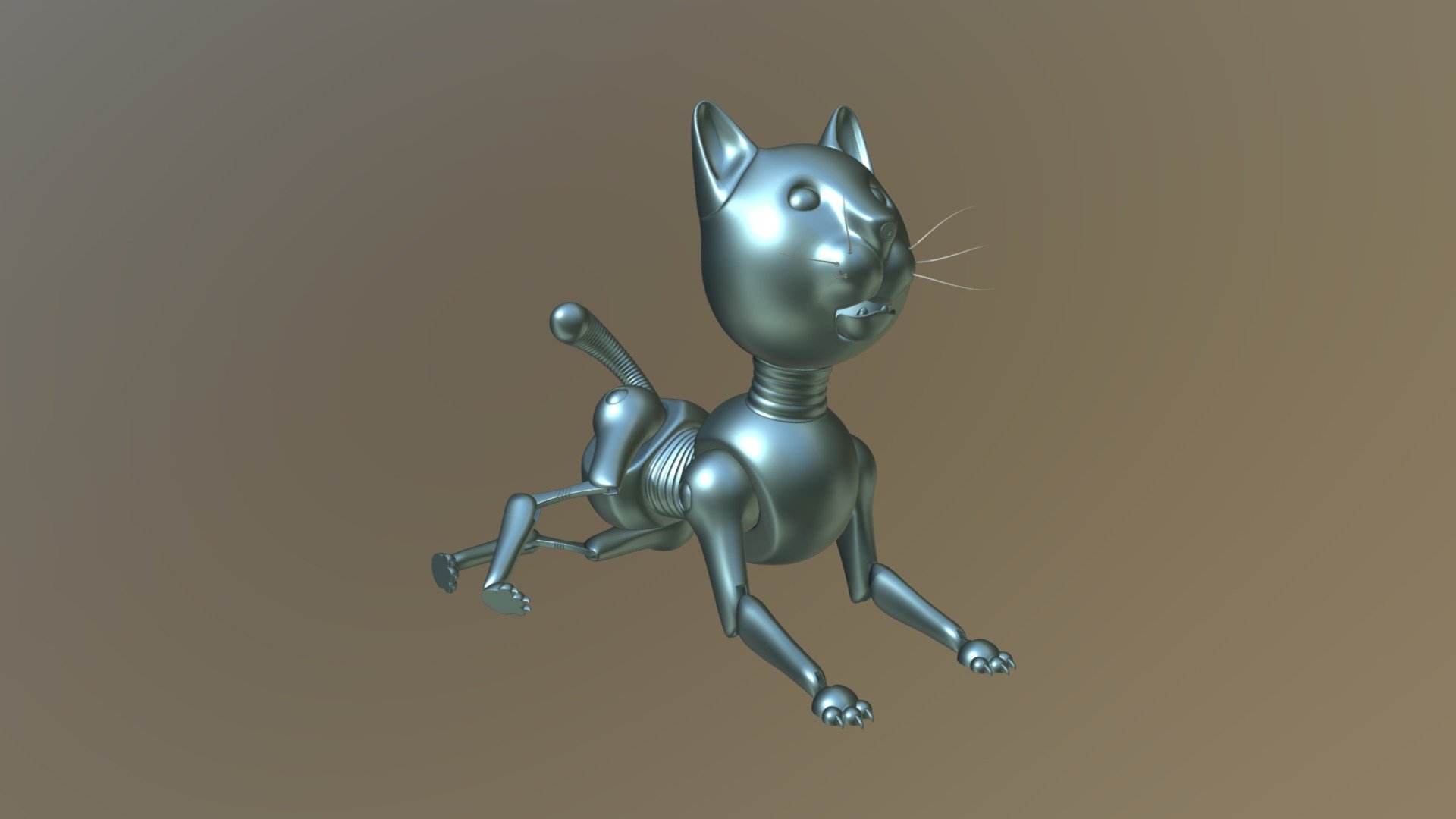 Cat Level 1 Posed - 3dsmax for beginners course - 3D model by andro43bg ...