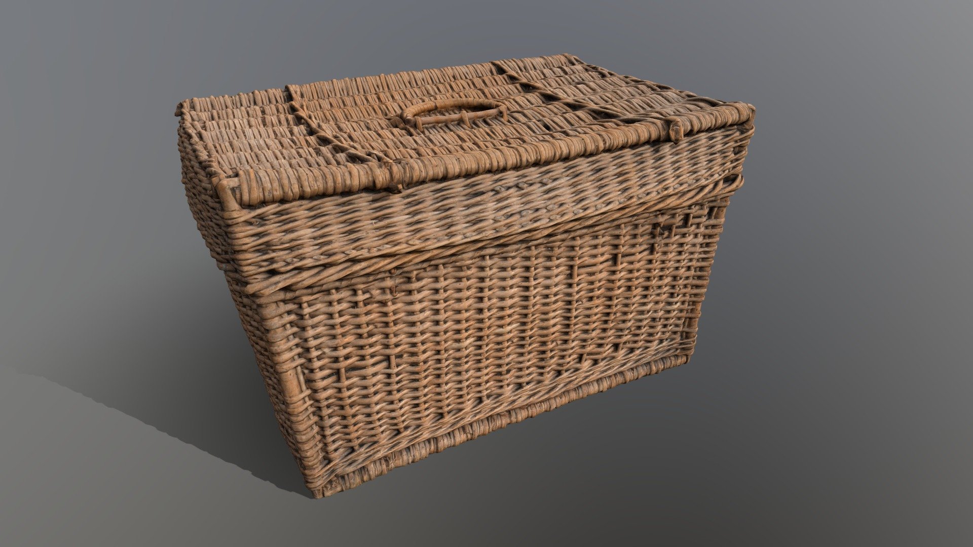 Wicker Crate - Download Free 3D model by Nicolai Kilstrup (@nkilstrup ...
