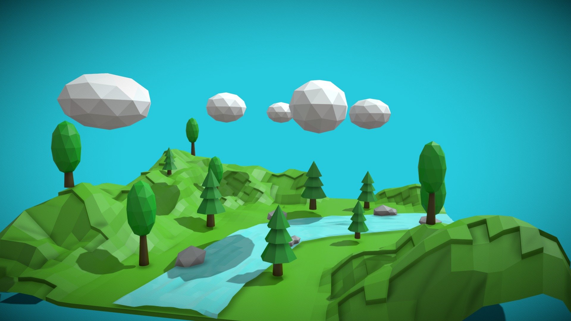Valley - 3D model by Katrine_ [5ee8d4b] - Sketchfab