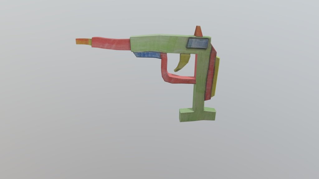 Cardboard gun. - 3D model by vlad1324 [5ef00a0] - Sketchfab