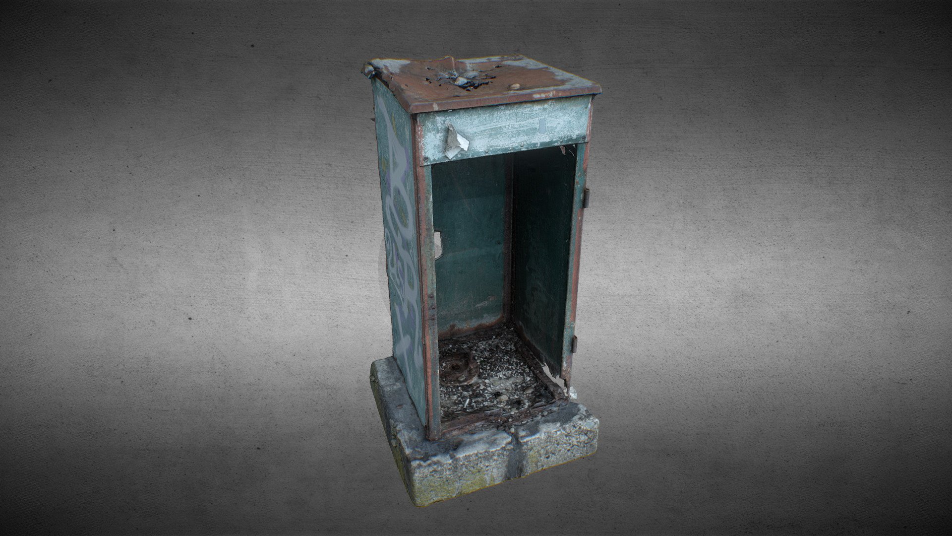 Old telecom / power box - Download Free 3D model by Zygomir.Fabricati ...