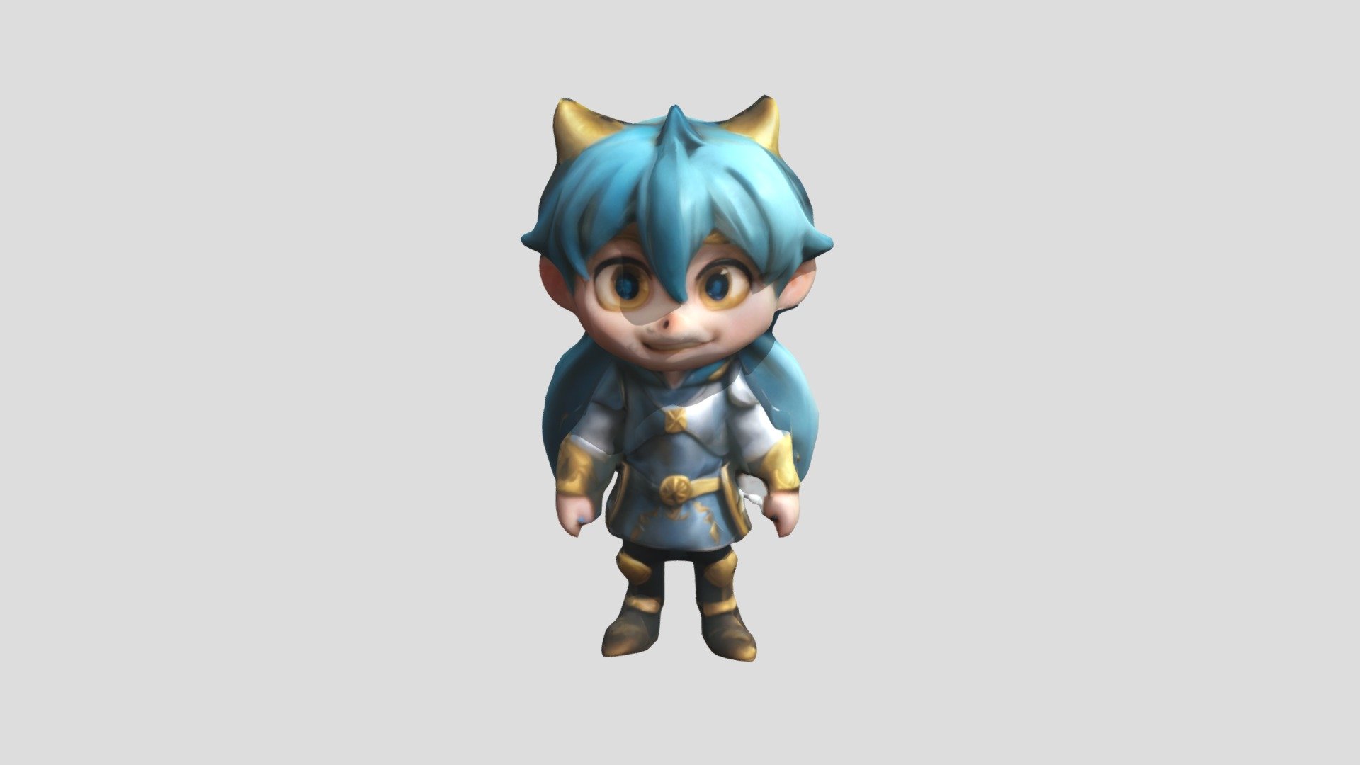 Chibi_knight_0628115647_fbx - 3D model by jjkenny8787 [5ef11ac] - Sketchfab