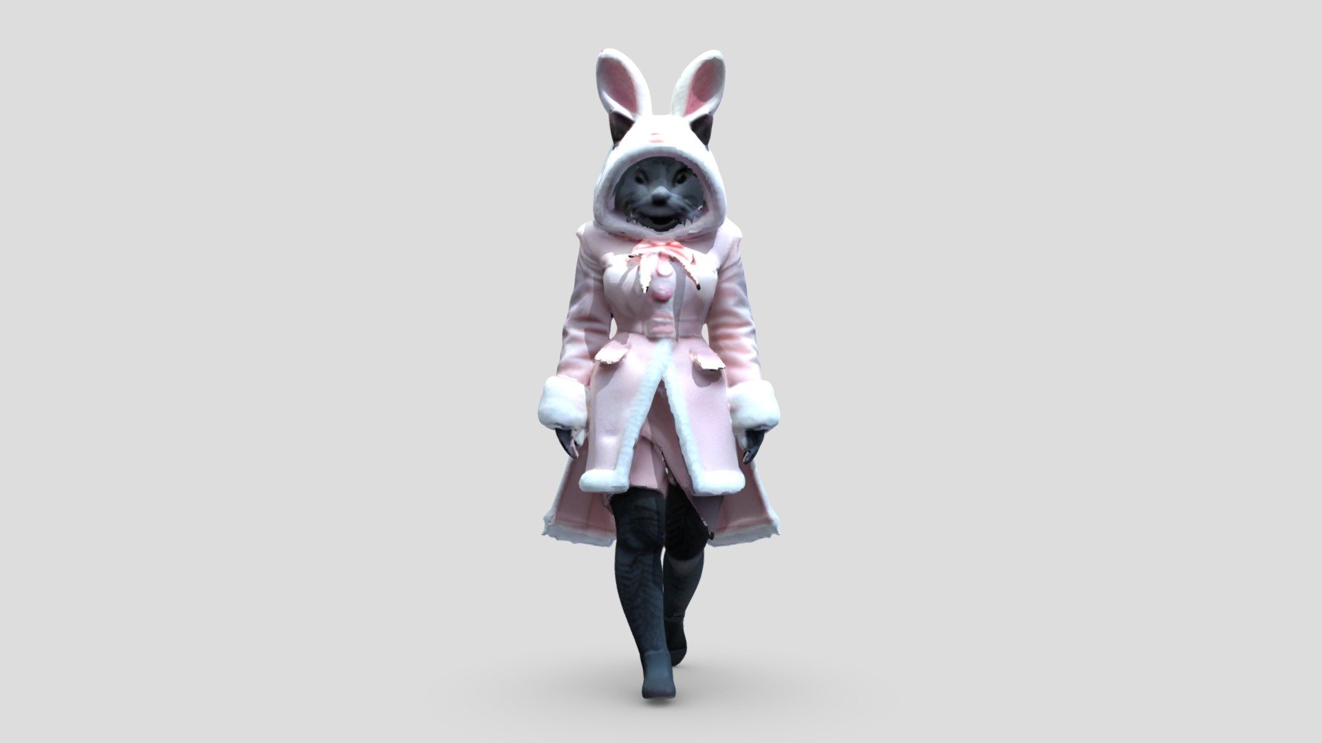 Cat rabbit cosplay - Download Free 3D model by lesfar [5ef12ec] - Sketchfab