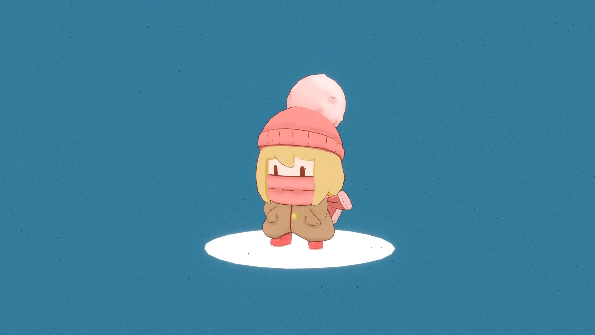 Winter smol ame - Download Free 3D model by Hasksoft [5ef198e] - Sketchfab