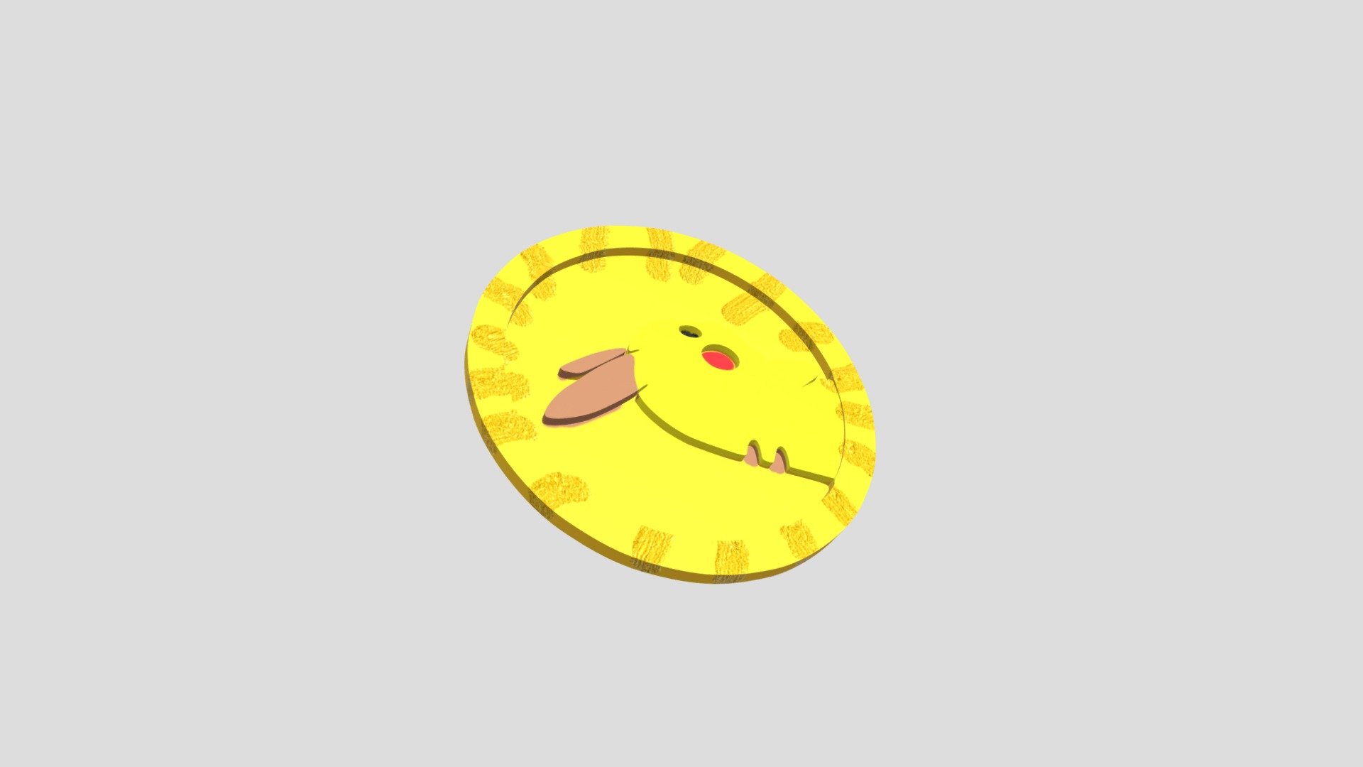 Pikachu Coin - 3D model by blossom29Jam [5ef45a1] - Sketchfab