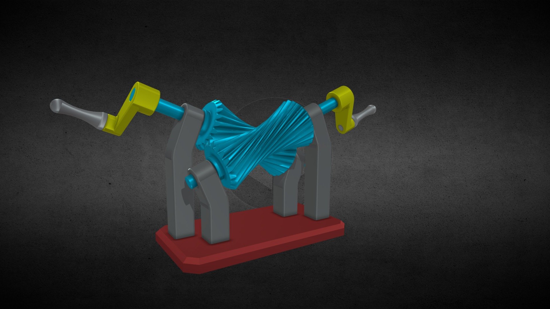 Hyperboloidal Gears Mechanism - Download Free 3D model by trinityscsp ...