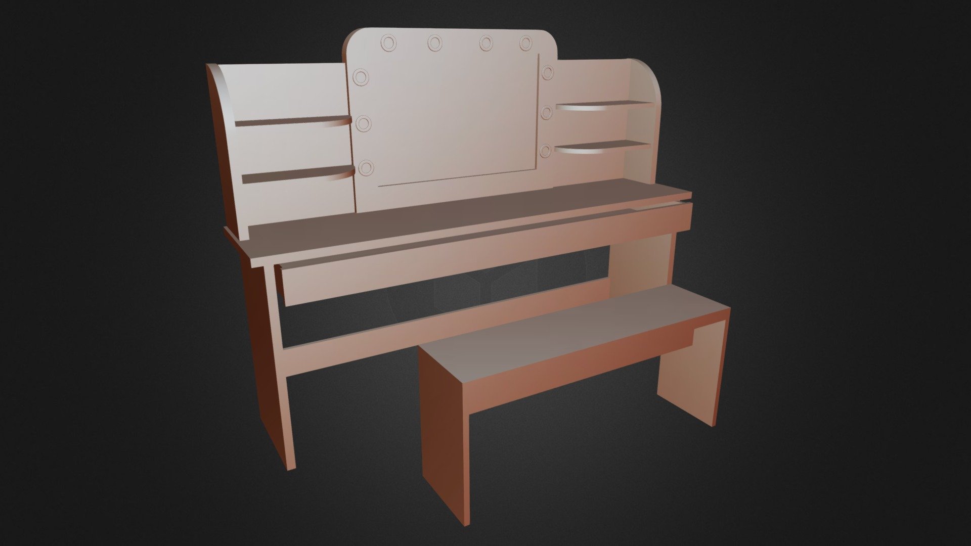 Vanity Table Design Model - 3D model by Souad DJABER (@souaddjaber ...