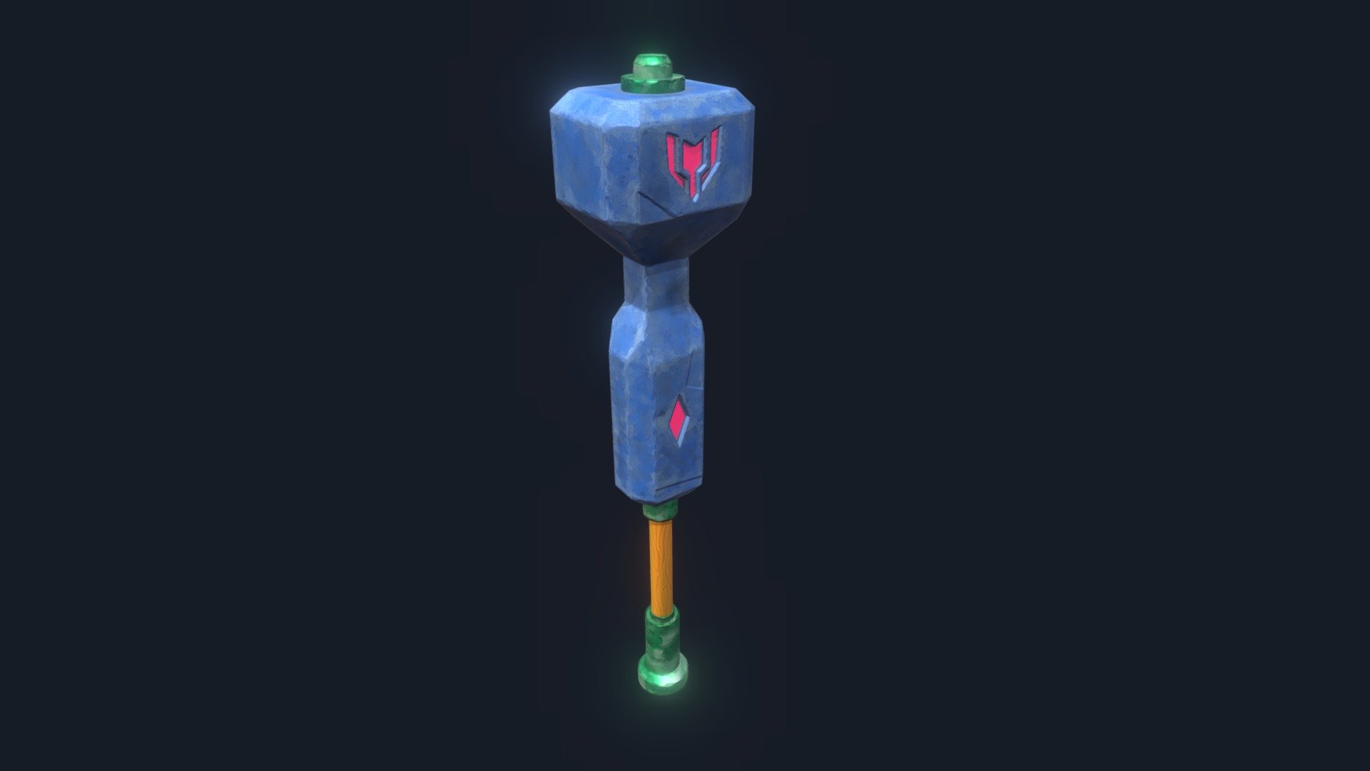 Stylized Mace - 3D model by Minoxi [5ef910b] - Sketchfab
