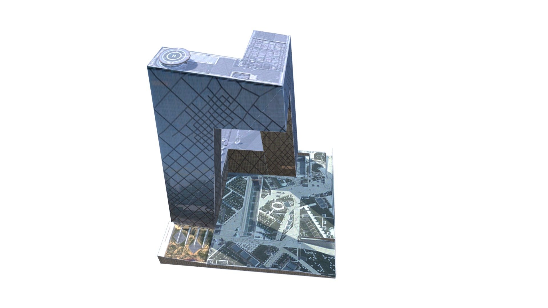 CCTV Headquarters - 3D model by Giuseppe Marino (@pippomarino) [5ef9119 ...