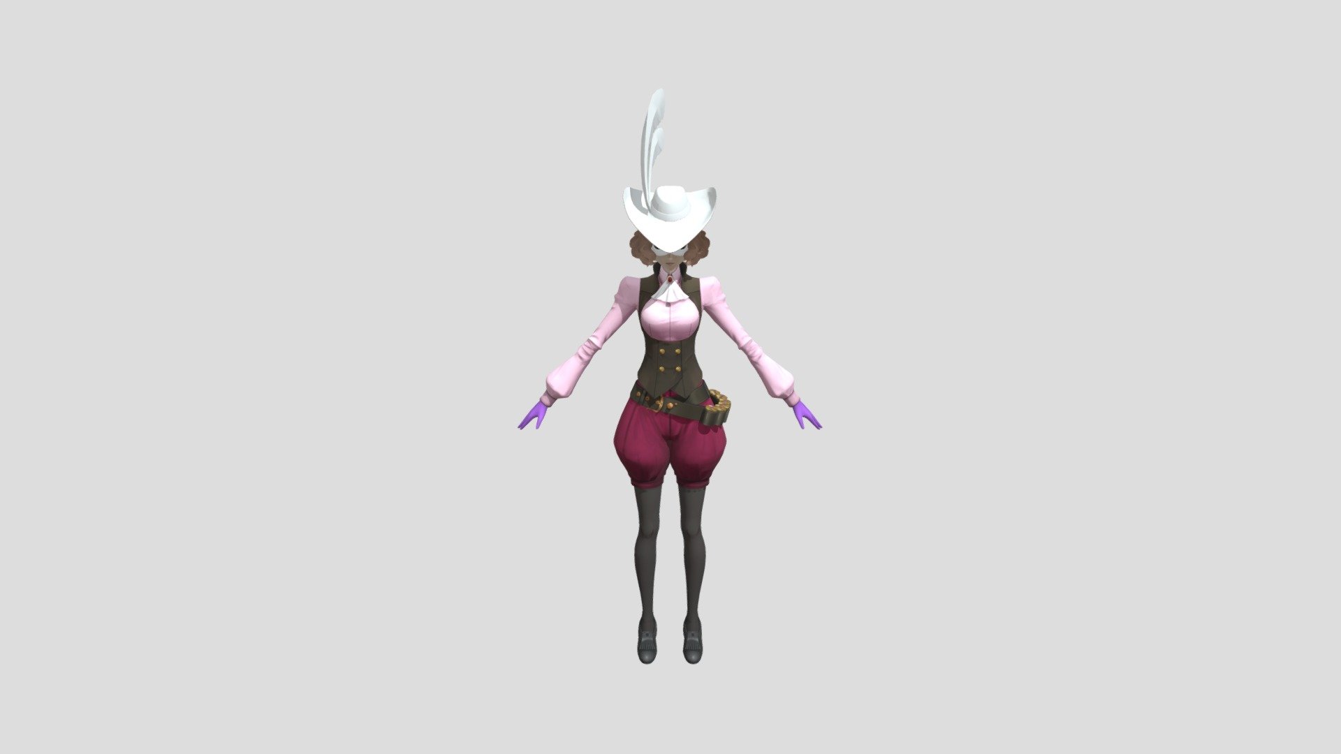 Noir/Haru Okumura Persona 5 - 3D model by coachellis [5ef9347] - Sketchfab