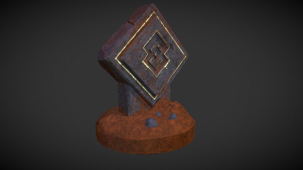 Gravestone - Substance Painter - 3D model by randomspirits [5efc585 ...