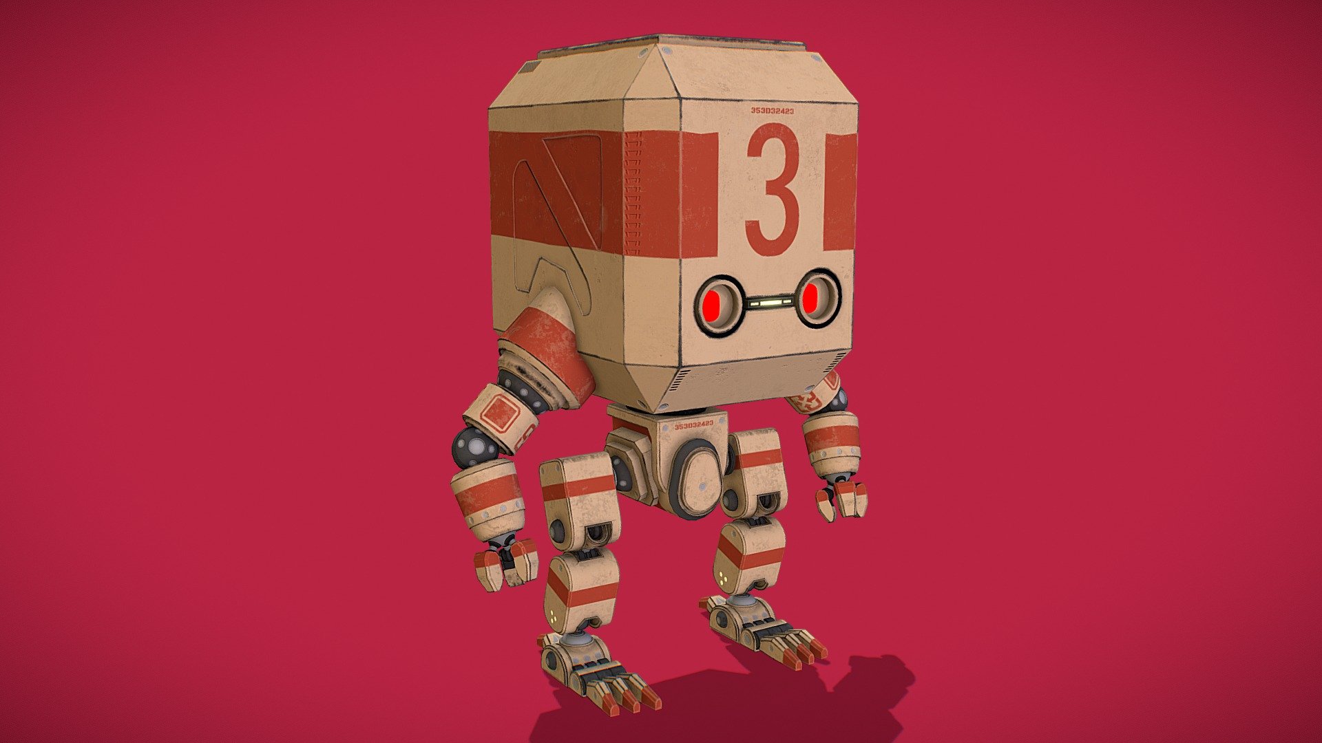 Box Droid - 3D model by Kidus Eshetu (@kidus333) [5efcac5] - Sketchfab