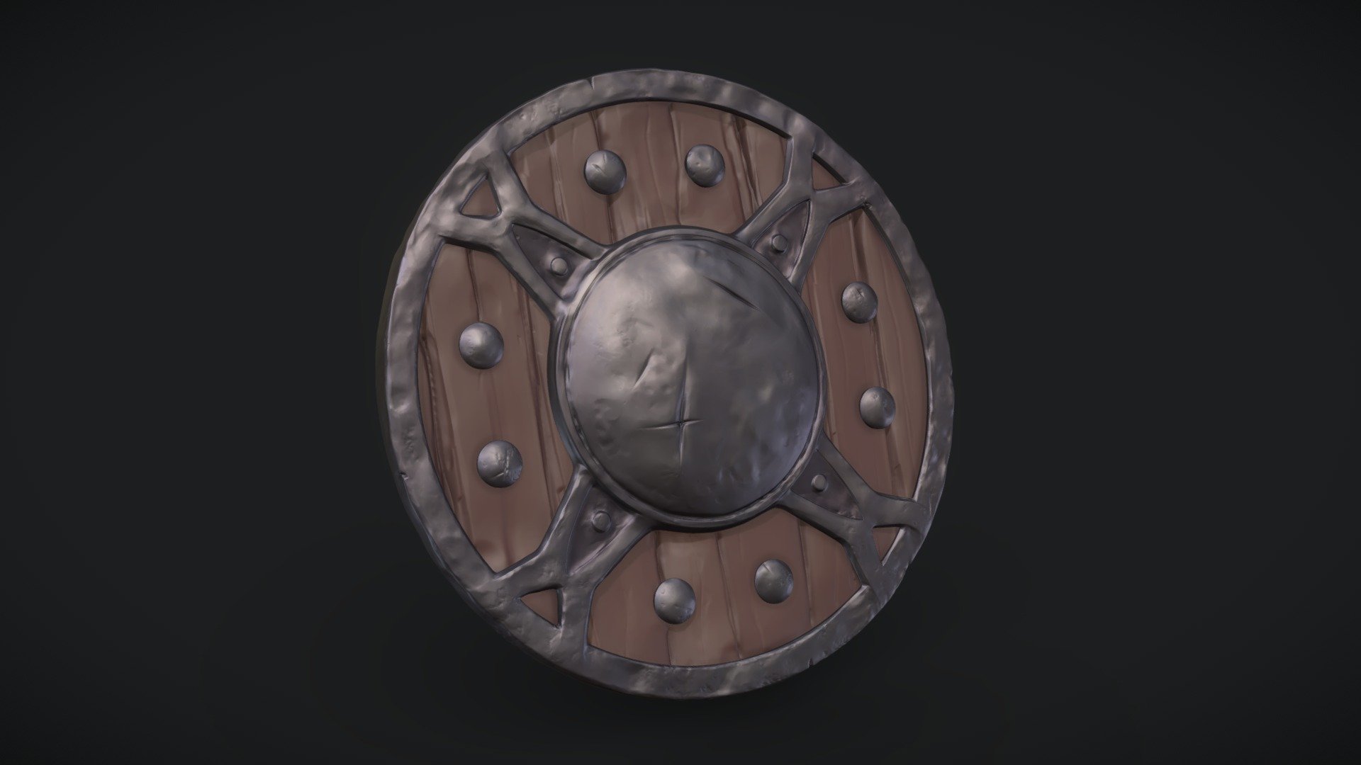 Digital Sculpting Final - Asset 03 - Iron Shield - 3D model by Jeroen ...