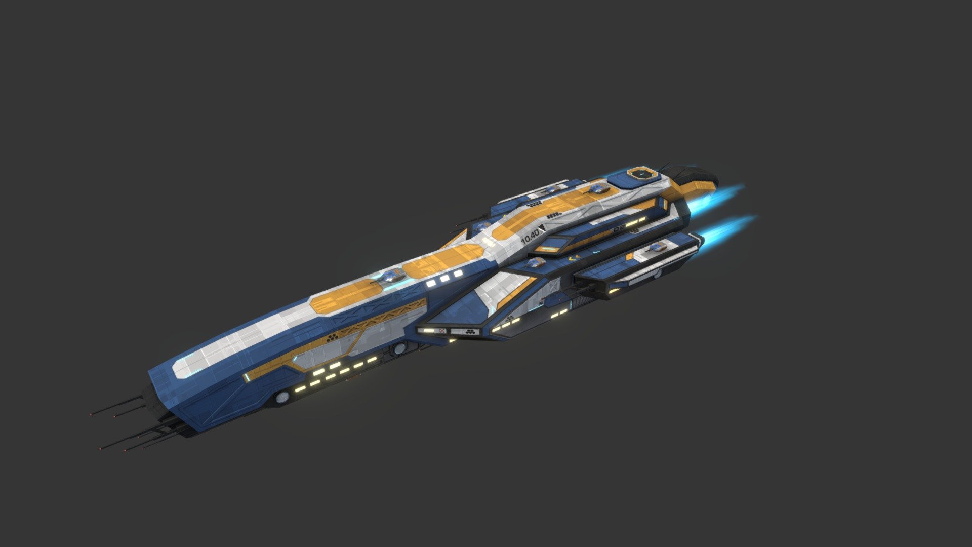 Prometheus Battlecruiser - 3D model by Aryx3D [5f0447f] - Sketchfab
