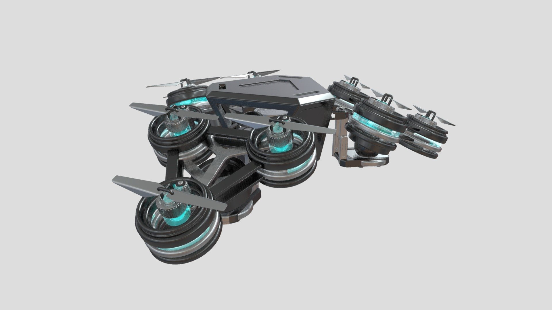 Futuristic Mech Drone - 3D model by ProjectX3D [5f04e72] - Sketchfab