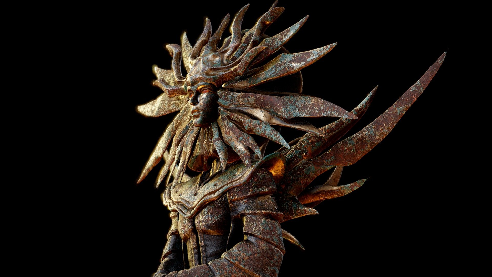 Lady Of Pain - 3D model by Miguel Angel Merino (@Diplokoba) [5f0672c ...