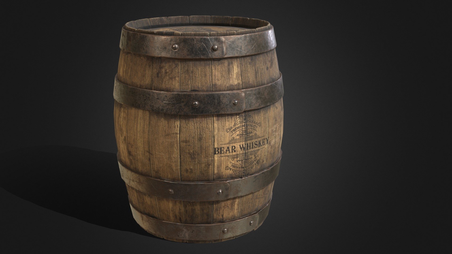Whiskey barrel - Download Free 3D model by hymer [5f09382] - Sketchfab