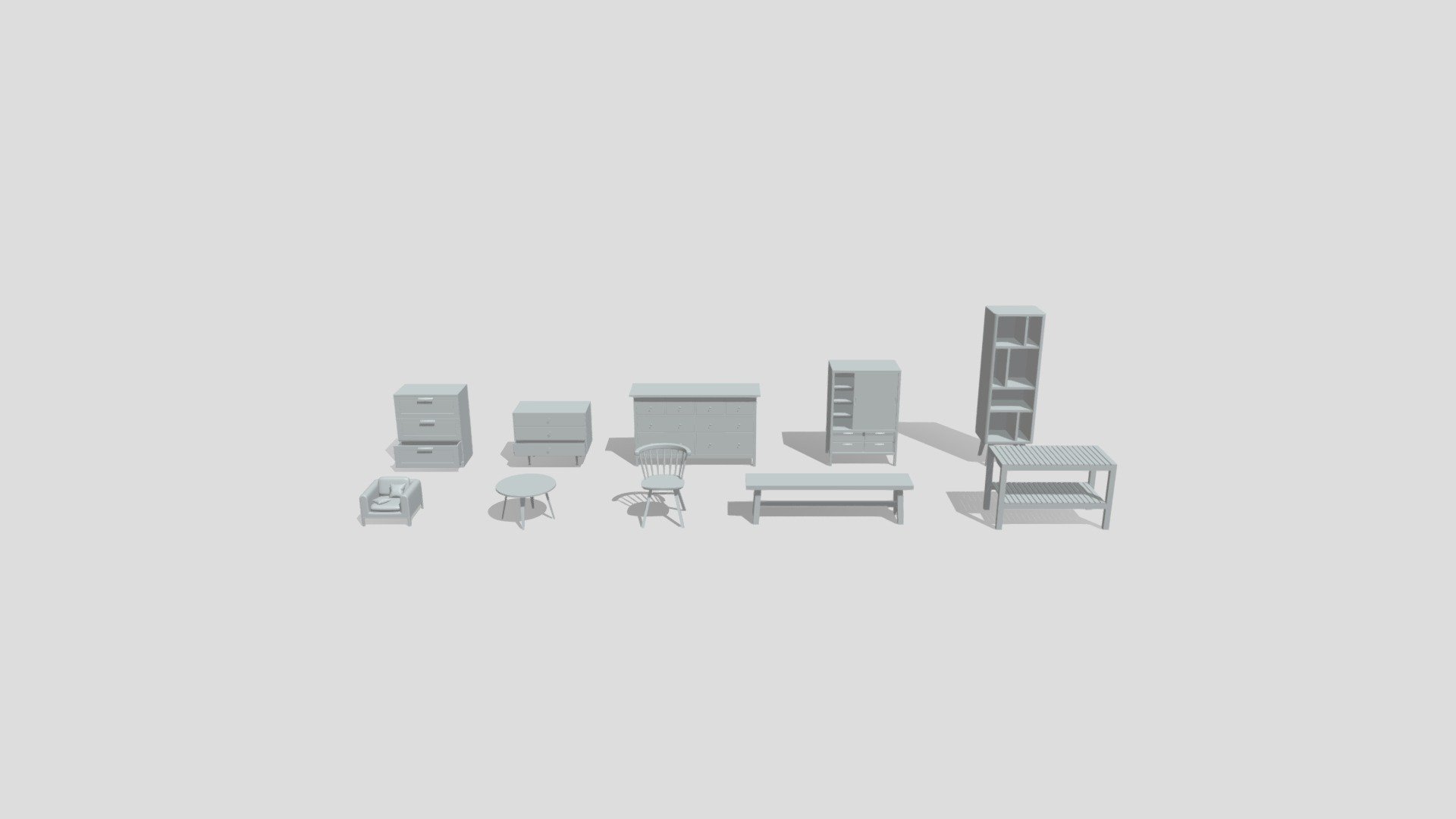 furniture object asset - Download Free 3D model by Jason (@jx2jason ...