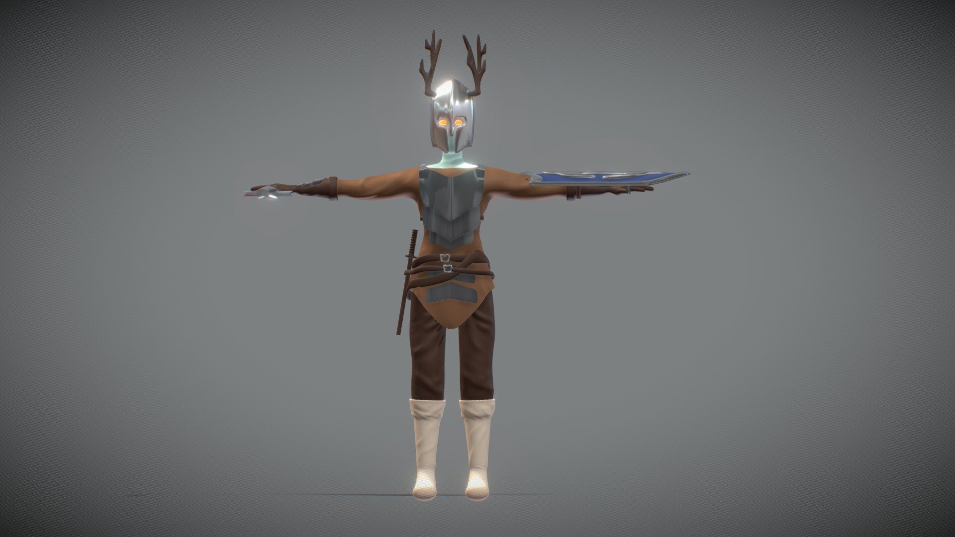 Personaje Guerrero - Download Free 3D model by giovanidzt [5f0b7fa ...