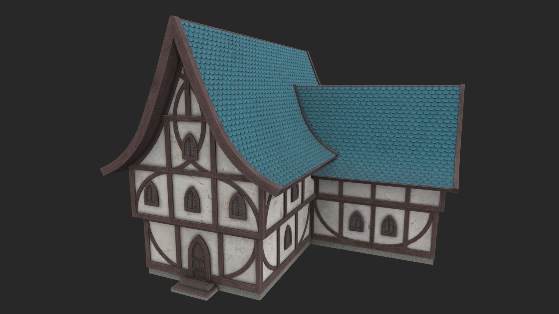 Medieval Fantasy House - 3D model by Grasgards [5f0d374] - Sketchfab