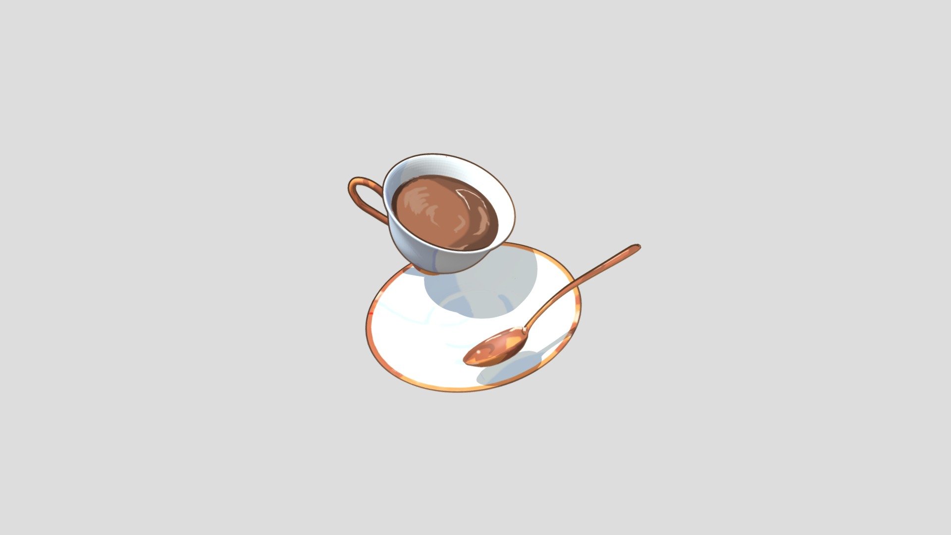 tea cup outlined - 3D model by ayushikv [5f0e755] - Sketchfab