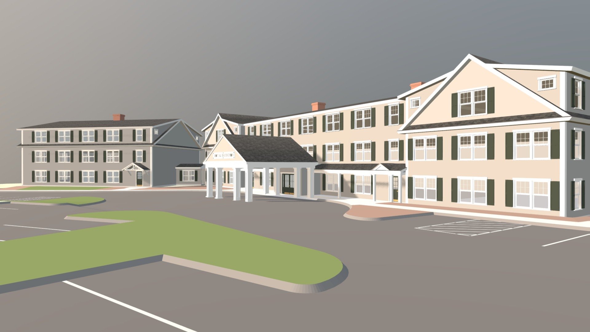 Hotel Bridgton - 3D model by jgutwin [5f0fcf1] - Sketchfab
