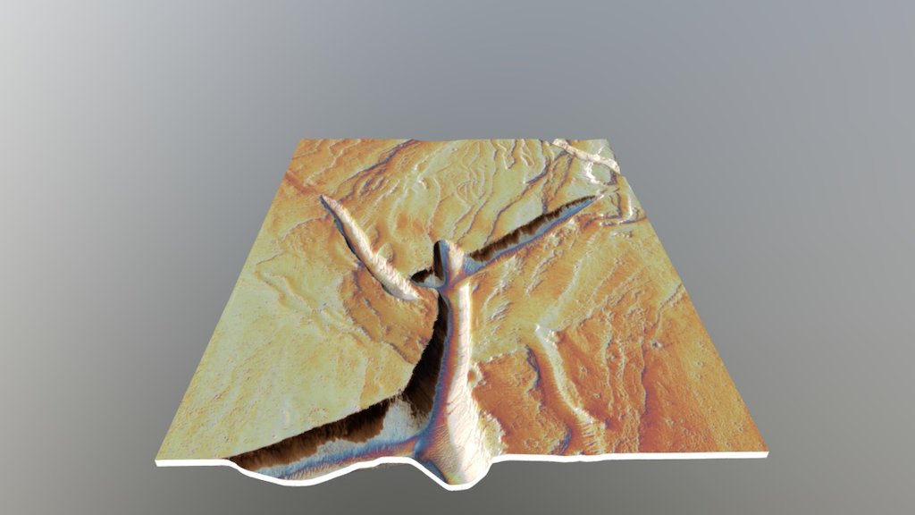 Mars Map: Fissure and Channel - 3D model by smartmAPPS [5f104d9 ...