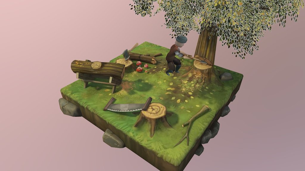 Wood Cutter - 3D model by superbuff [5f10bbb] - Sketchfab