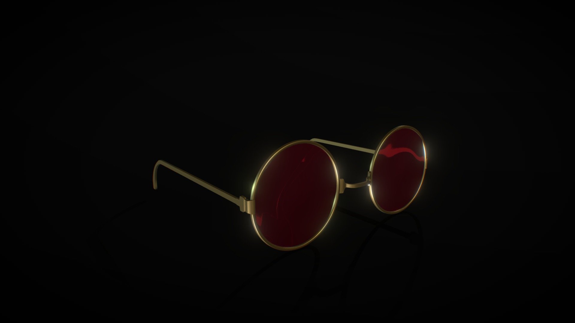 Round Lenses Glasses - 3D model by TBR_VFX [5f12208] - Sketchfab