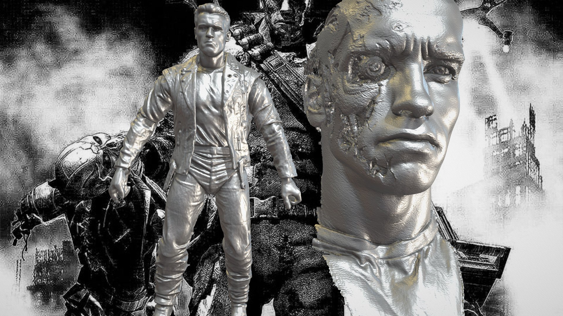 3DMAKERPRO Terminator - Arnold Schwarzenegger - Buy Royalty Free 3D ...