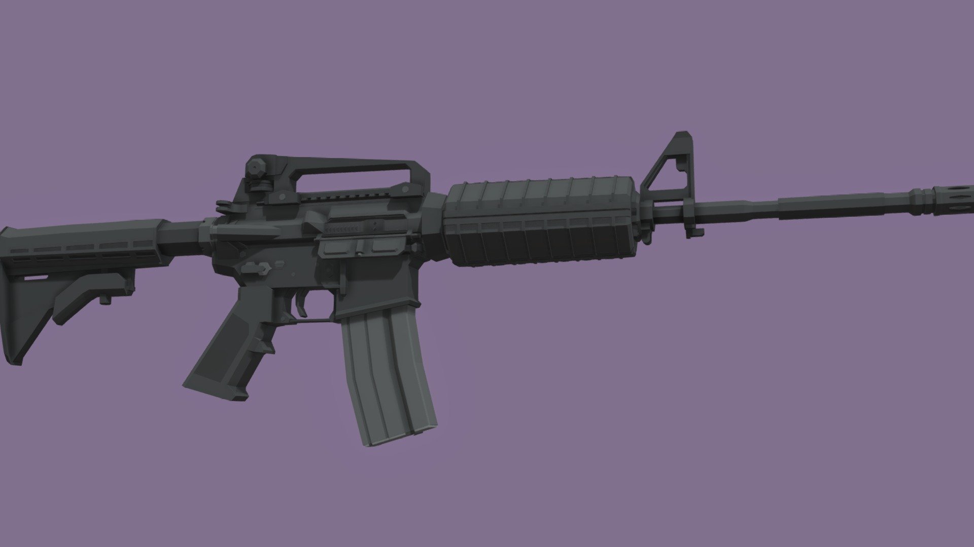 M4A1 Low-Polygon - 3D model by nikifn [5f18cf1] - Sketchfab