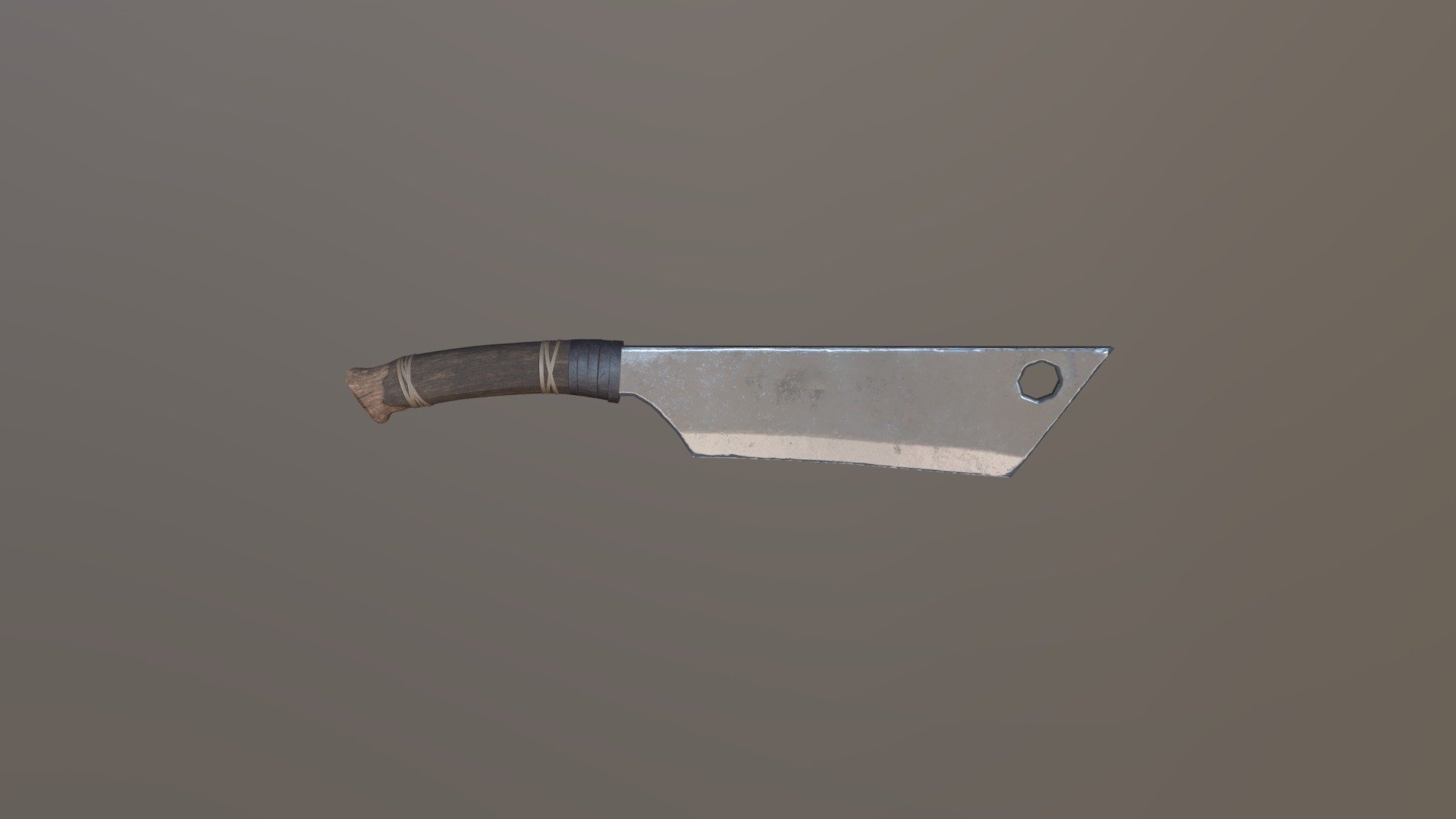 Butcher Knife - 3D model by amandaxv [5f19ca9] - Sketchfab