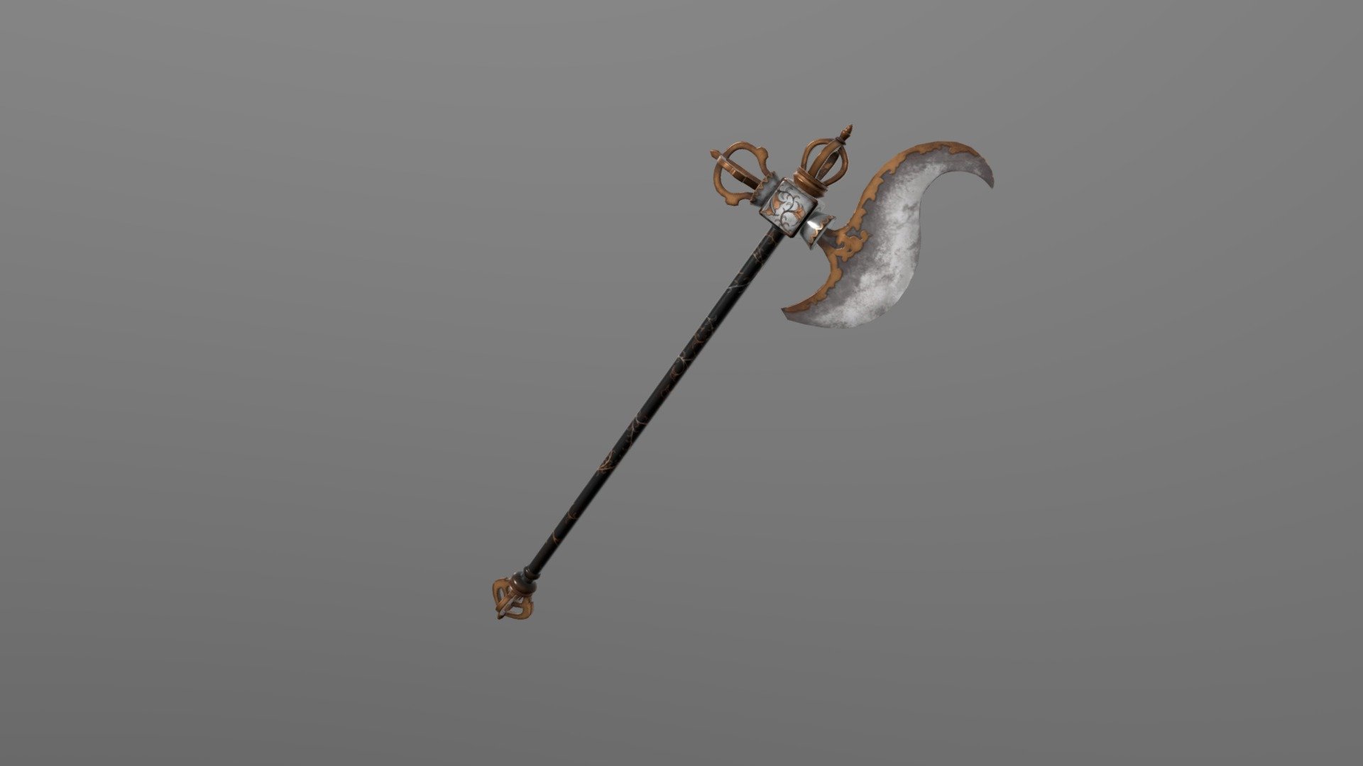 Gilded Axe - 3D model by crawford.m.catherine [5f1d14a] - Sketchfab