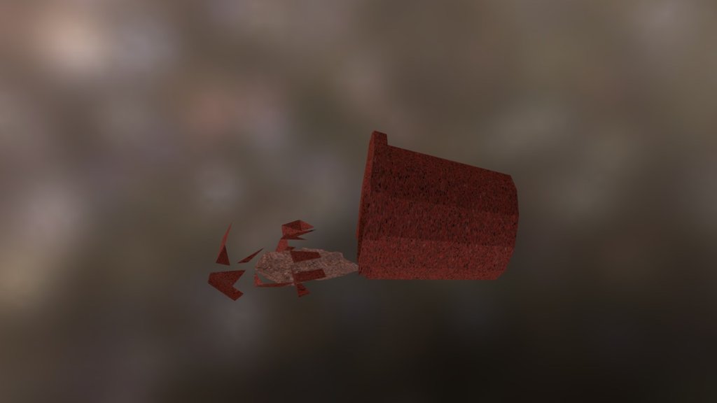 Flower Pot Smashed - 3D model by animegeek [5f1d6f1] - Sketchfab