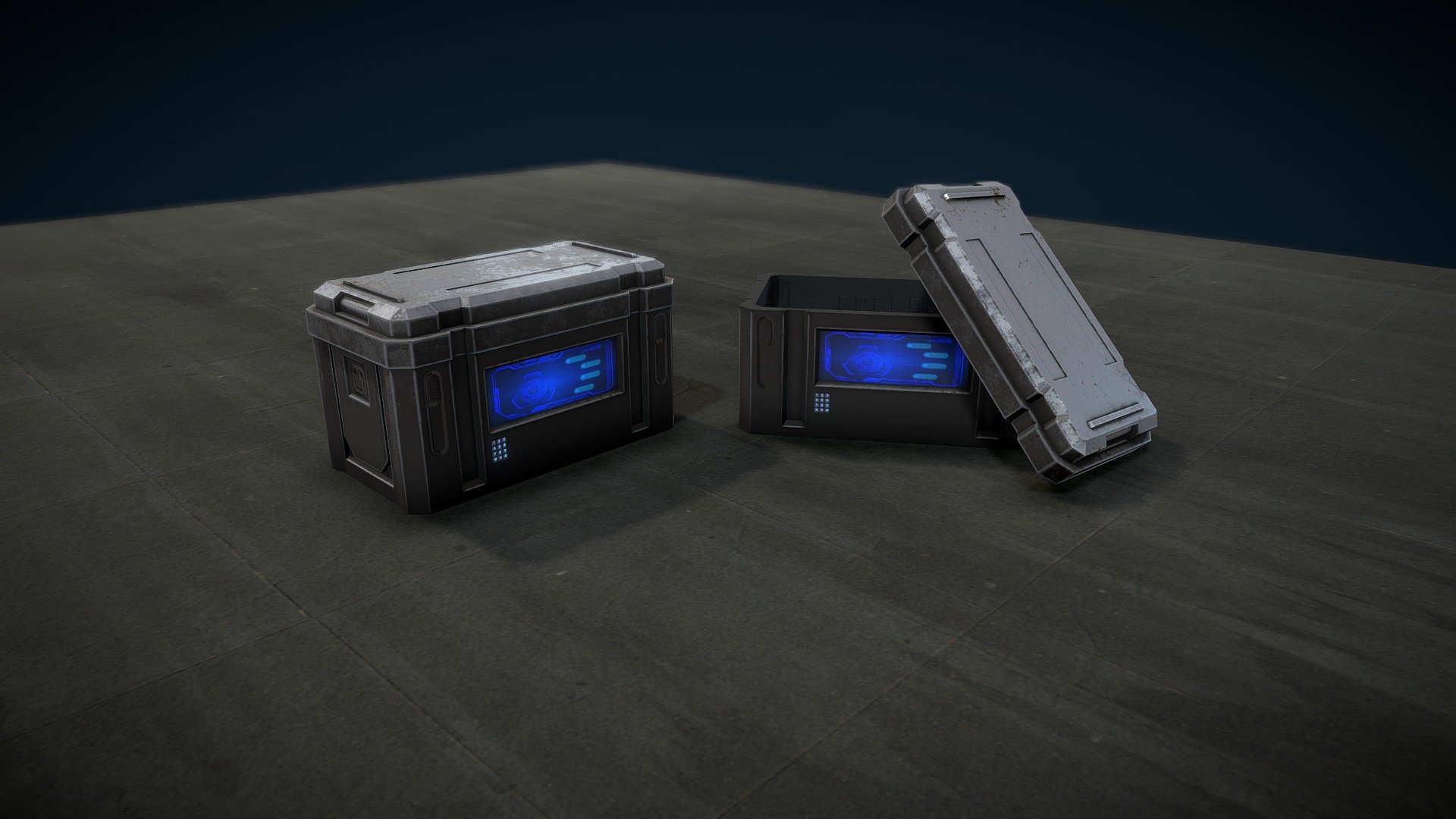 Sci-Fi Crate - Download Free 3D model by Sousinho [5f1d96c] - Sketchfab