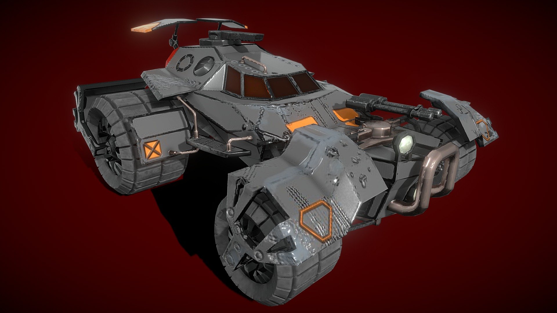 Batmobile Low Poly - Download Free 3D model by Shaz (@shaz13) [5f1e1e7 ...
