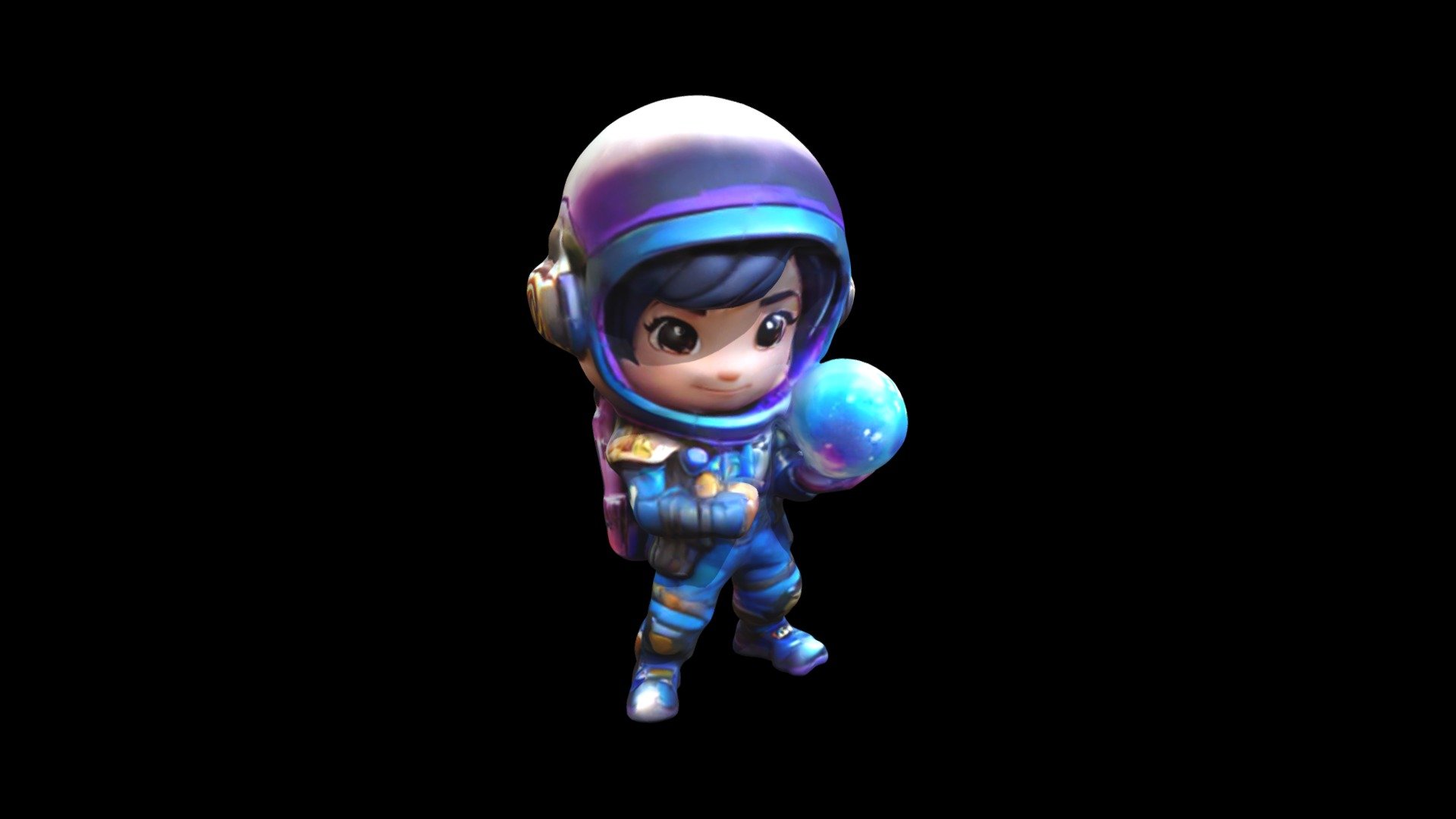 Space Cadet A Starry Night 2.0 - A young astrona - Download Free 3D ...
